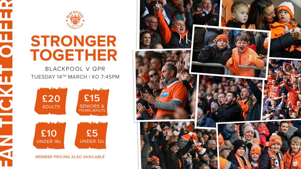Special Ticket Offer For Home And Away Fans For QPR Fixture | Blackpool ...