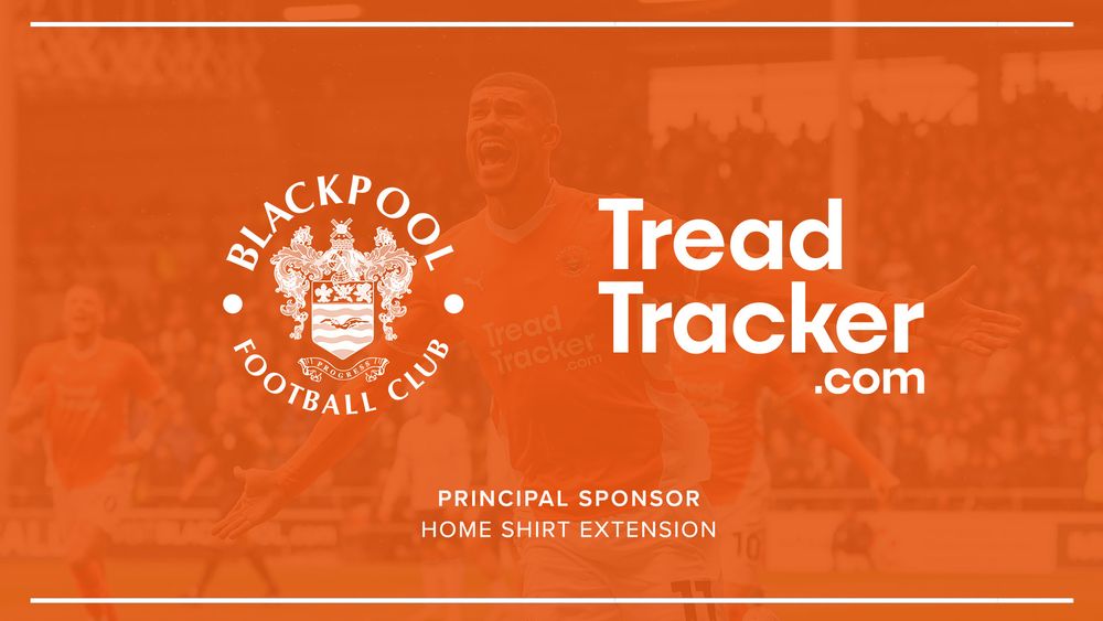 TreadTracker Extend Principal Home Shirt Sponsorship | Blackpool ...