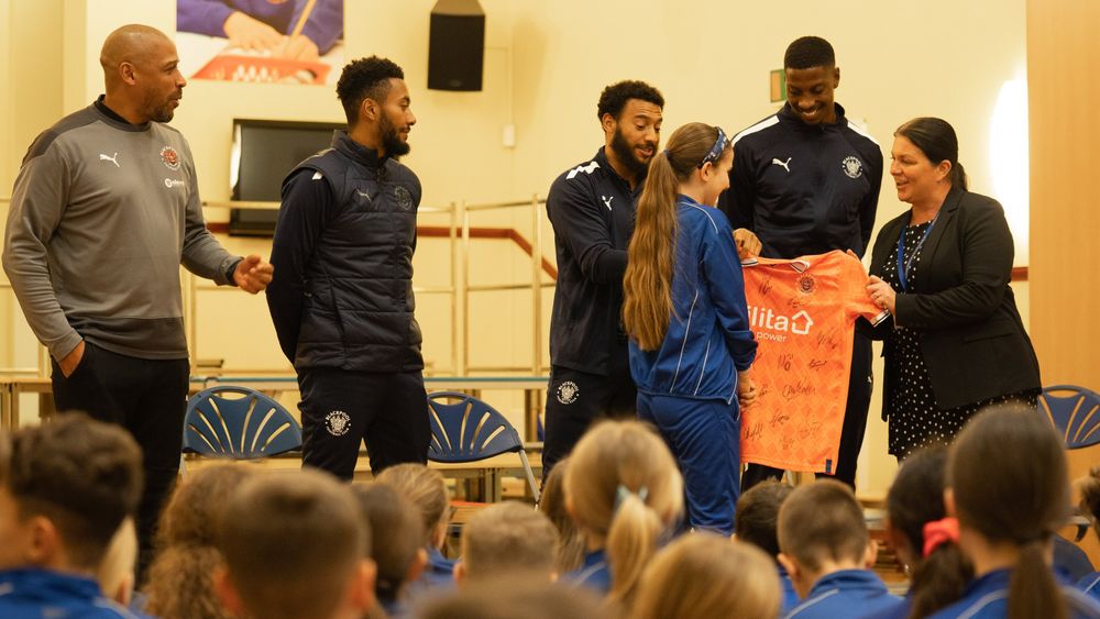 BFC Trio Visit Primary School To Present Competition Winner With Prize ...