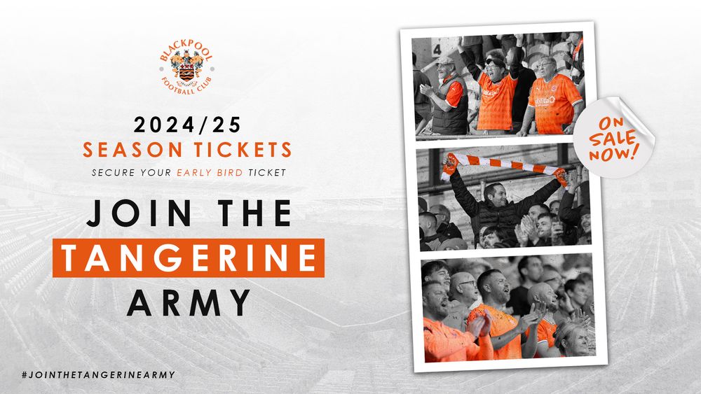 2024/25 Season Tickets On Sale Now! | Blackpool Football Club